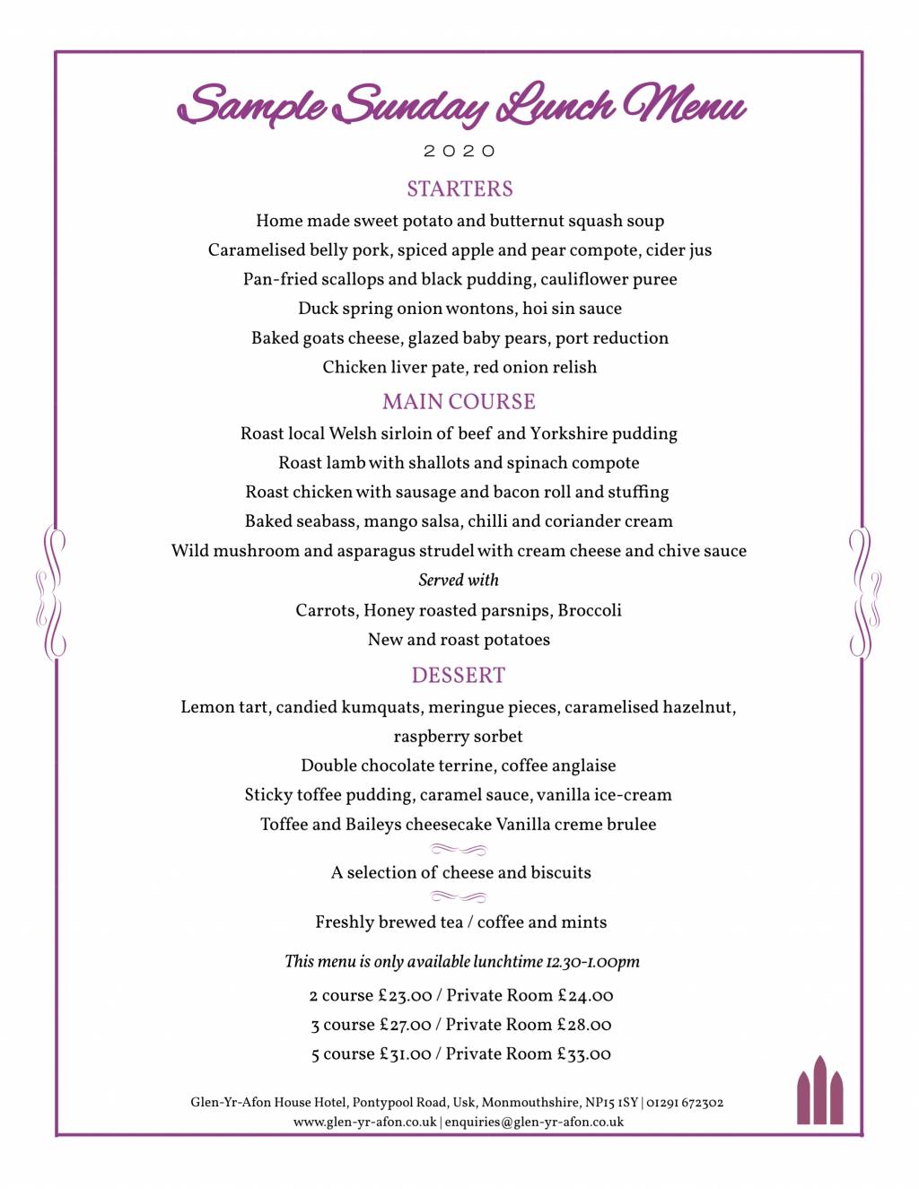 Sunday Lunch in Usk, Monmouthshire | Clarkes Restaurant, South Wales