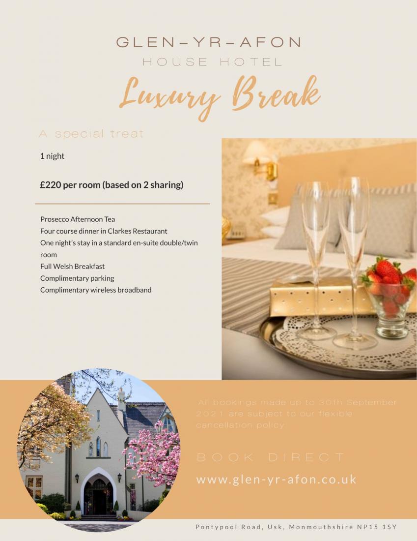 South Wales Hotel Breaks | staying in Wales - Glen-Yr-Afon Hotel ...